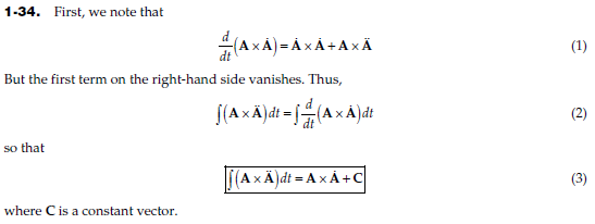 Solved If A is a time dependent vector, calculate First, we | Chegg.com
