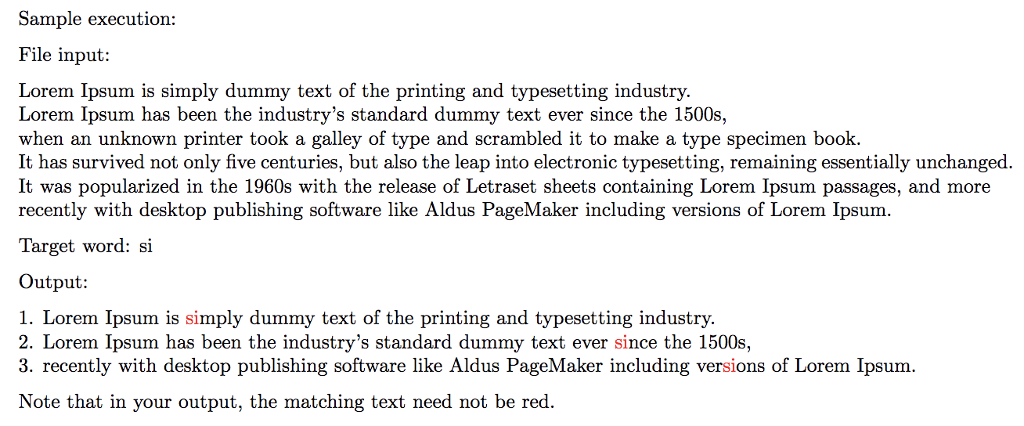 Solved 3 String Search Develop a C program that searches a | Chegg.com