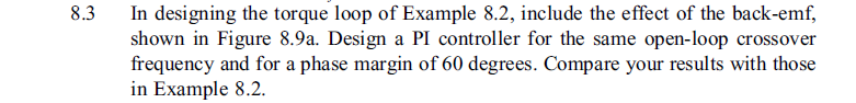 8.3 In designing the torque loop of Example 8.2, | Chegg.com
