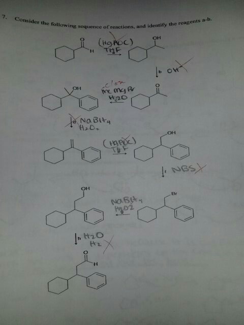 Solved Consider The Following Sequence Of Reactions And