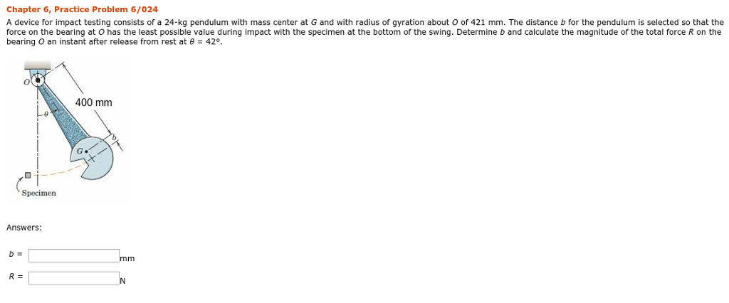Solved Chapter 6, Practice Problem 6/024 A device for impact | Chegg.com