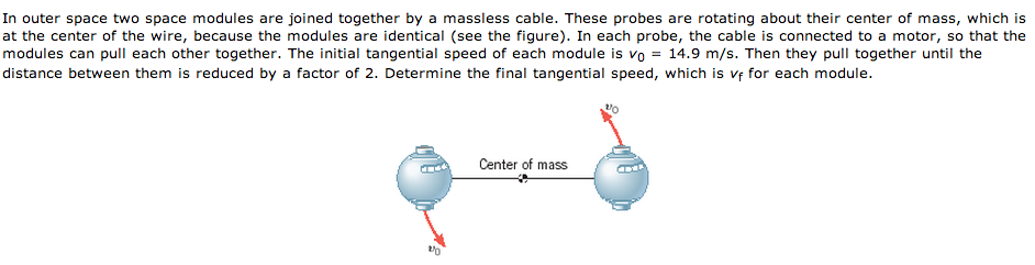 Solved: In Outer Space Two Space Modules Are Joined Togeth... | Chegg.com