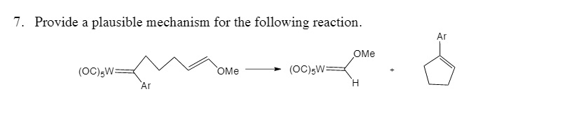 Provide a plausible mechanism for the following | Chegg.com