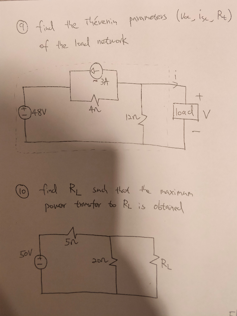 Solved 10)find Rl for maximum power transfer to Rl is | Chegg.com