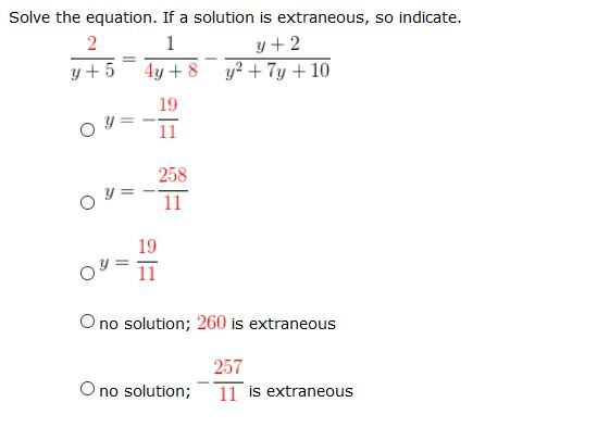 Solved Solve the equation. If a solution is extraneous, so | Chegg.com