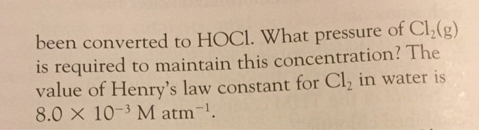 Solved Additional Problems 1. Given that for HOCl, Ka = 2.7 | Chegg.com