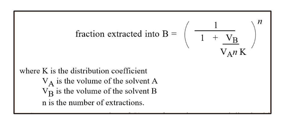 Solved 1. What volume of an organic solvent must be used to | Chegg.com