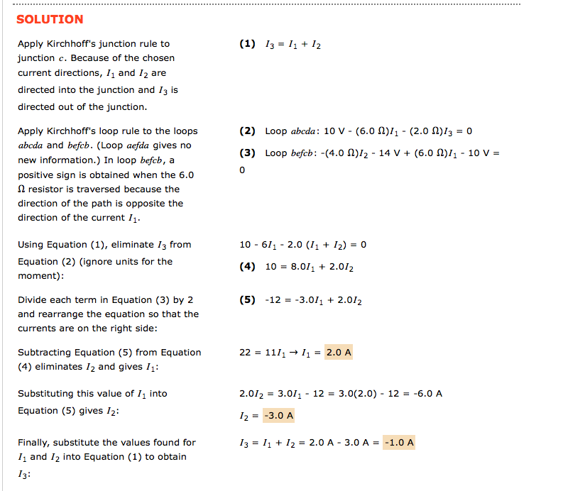 Solved EXAMPLE 18.5 Another Application of Kirchhoff's Rules | Chegg.com