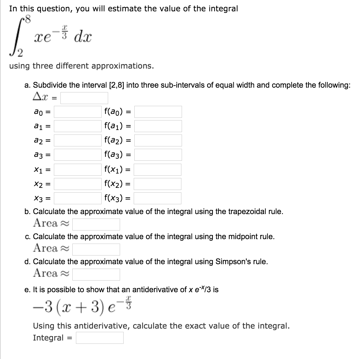 Solved In this question, you will estimate the value of | Chegg.com