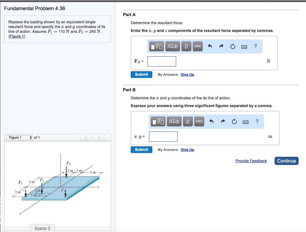 Solved Fundamental Problem 4.36 Part A Replace the loading | Chegg.com