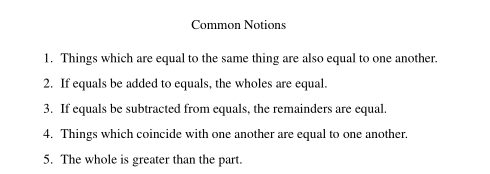 Solved Common Notions 1. Things which are equal to the same | Chegg.com