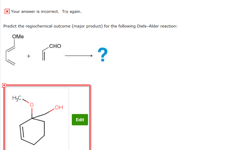 Solved Your answer is incorrect. Try again. Predict the | Chegg.com