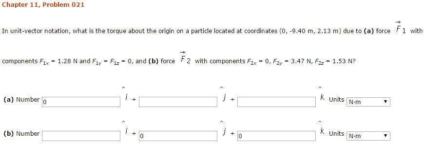 Solved Chapter 11, Problem 021 In unit-vector notation, what | Chegg.com