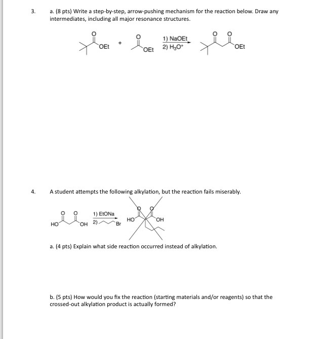 Solved Write a step-by-step, arrow-pushing mechanism for the | Chegg.com