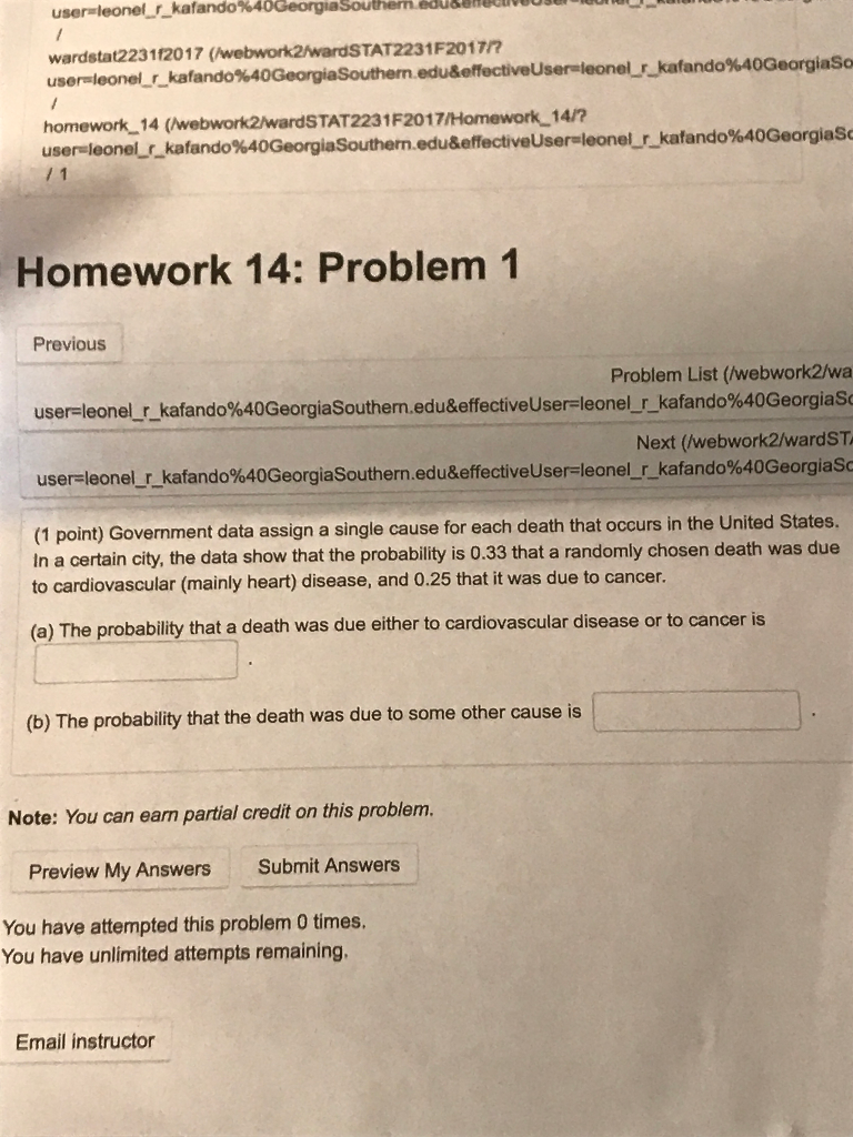 Solved % useraleonel_r_kafando40Georgiasouthem eduaenecuveo | Chegg.com