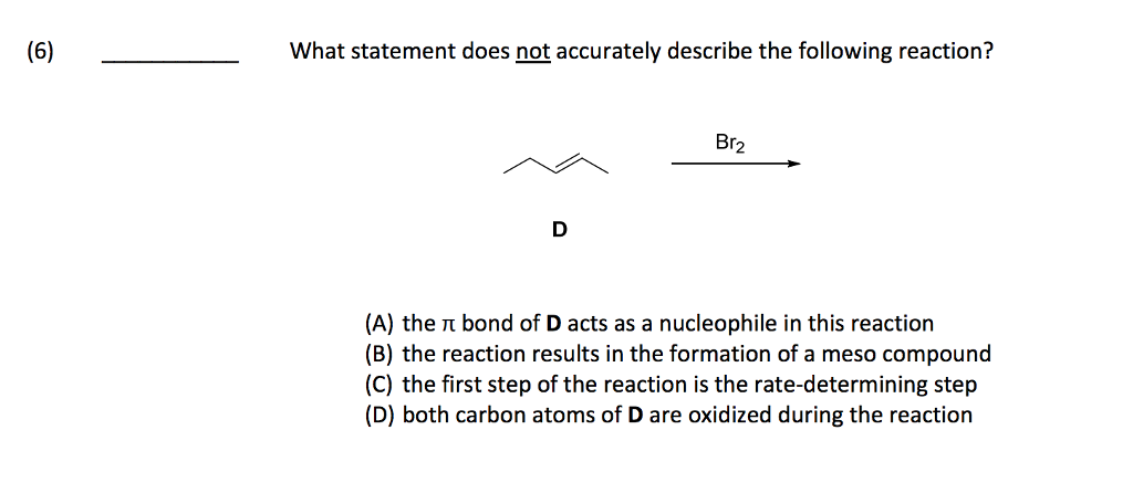 Solved What statement does not accurately describe the | Chegg.com