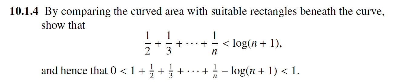 Solved By comparing the curved area with suitable rectangles | Chegg.com