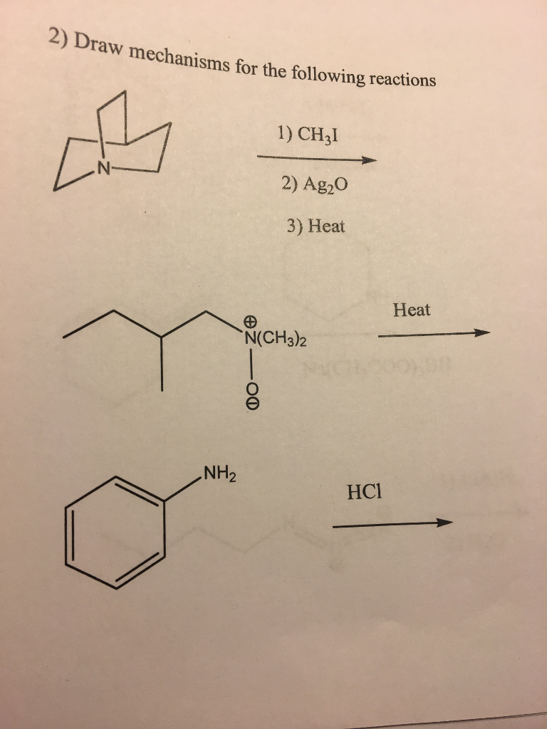 Solved Draw mechanisms for the following reactions 1) CH3l | Chegg.com