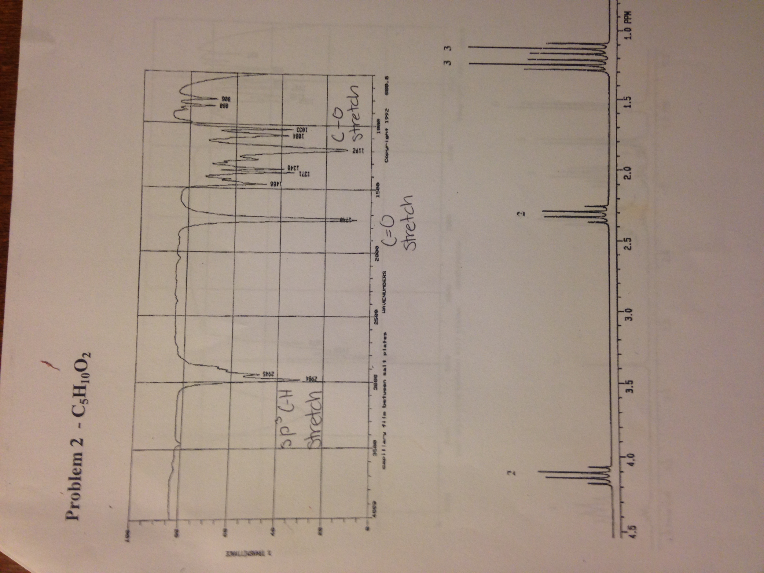 Solved C5H10O2 tell everything about NMR and IR and drw | Chegg.com