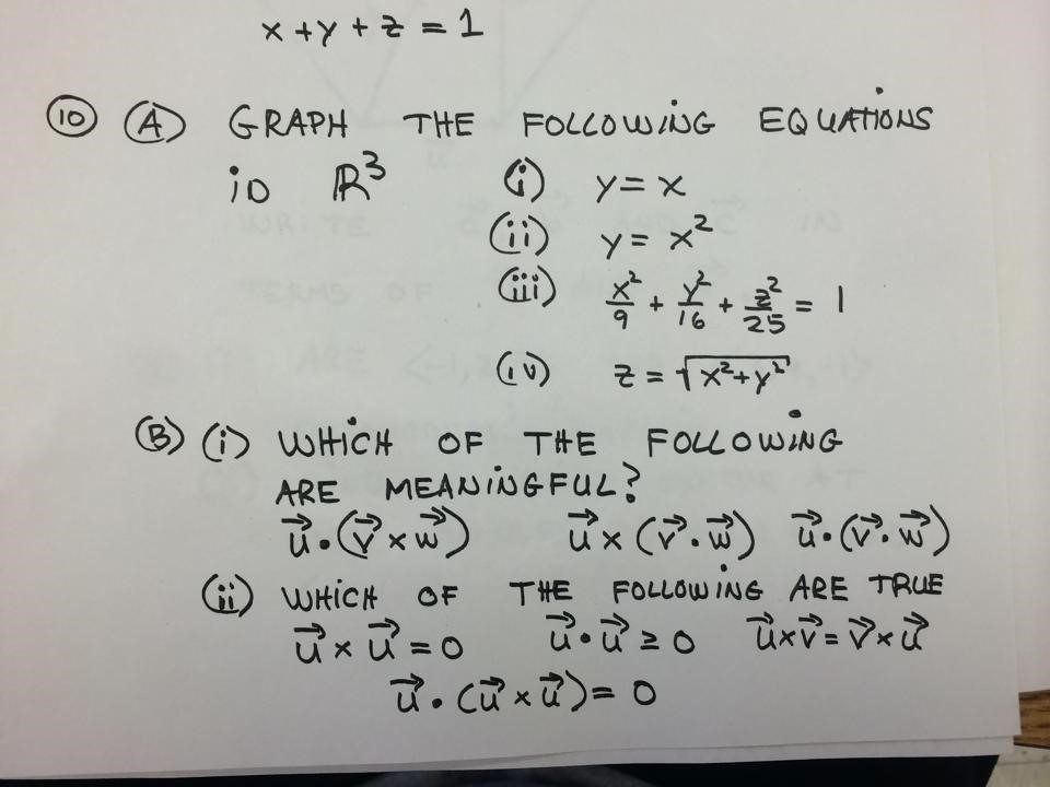 Solved graph the following equation R3 y=x y=x2 x2/9 + y2/16 | Chegg.com