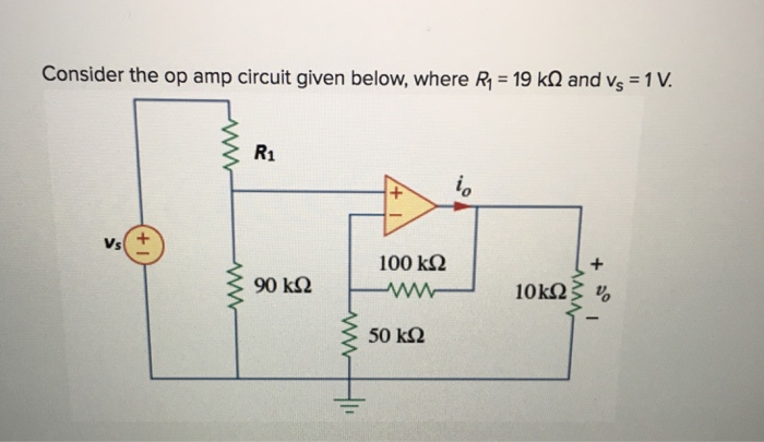 Solved Consider the op amp circuit given below, where -19 kΩ | Chegg.com