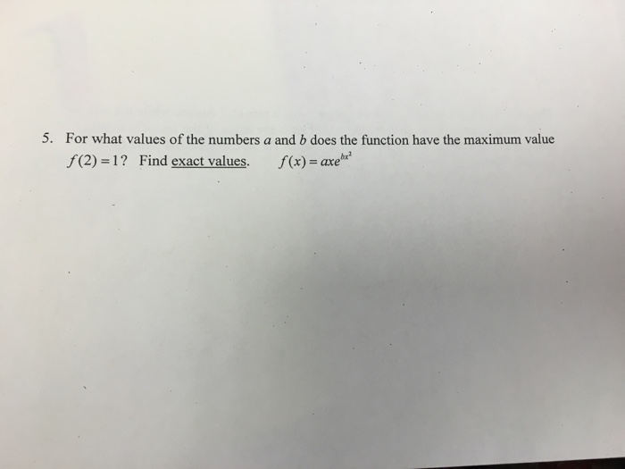 Solved For what values of the numbers a and b does the | Chegg.com