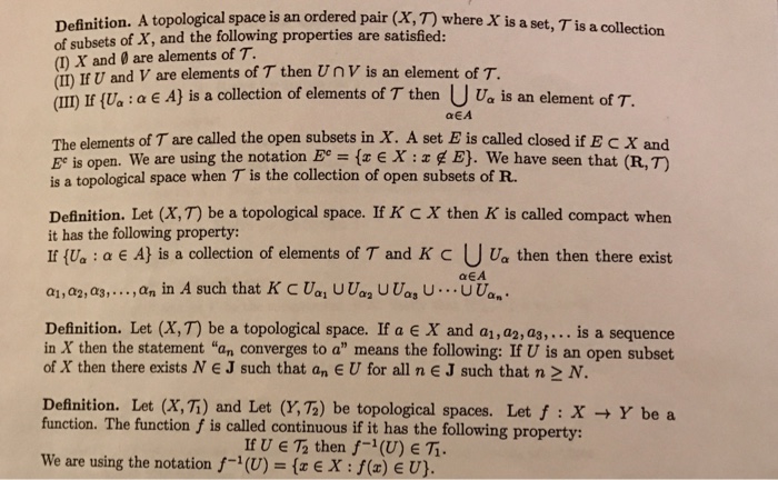 Solved Problem 2 Let X T Be A Topological Space Prove