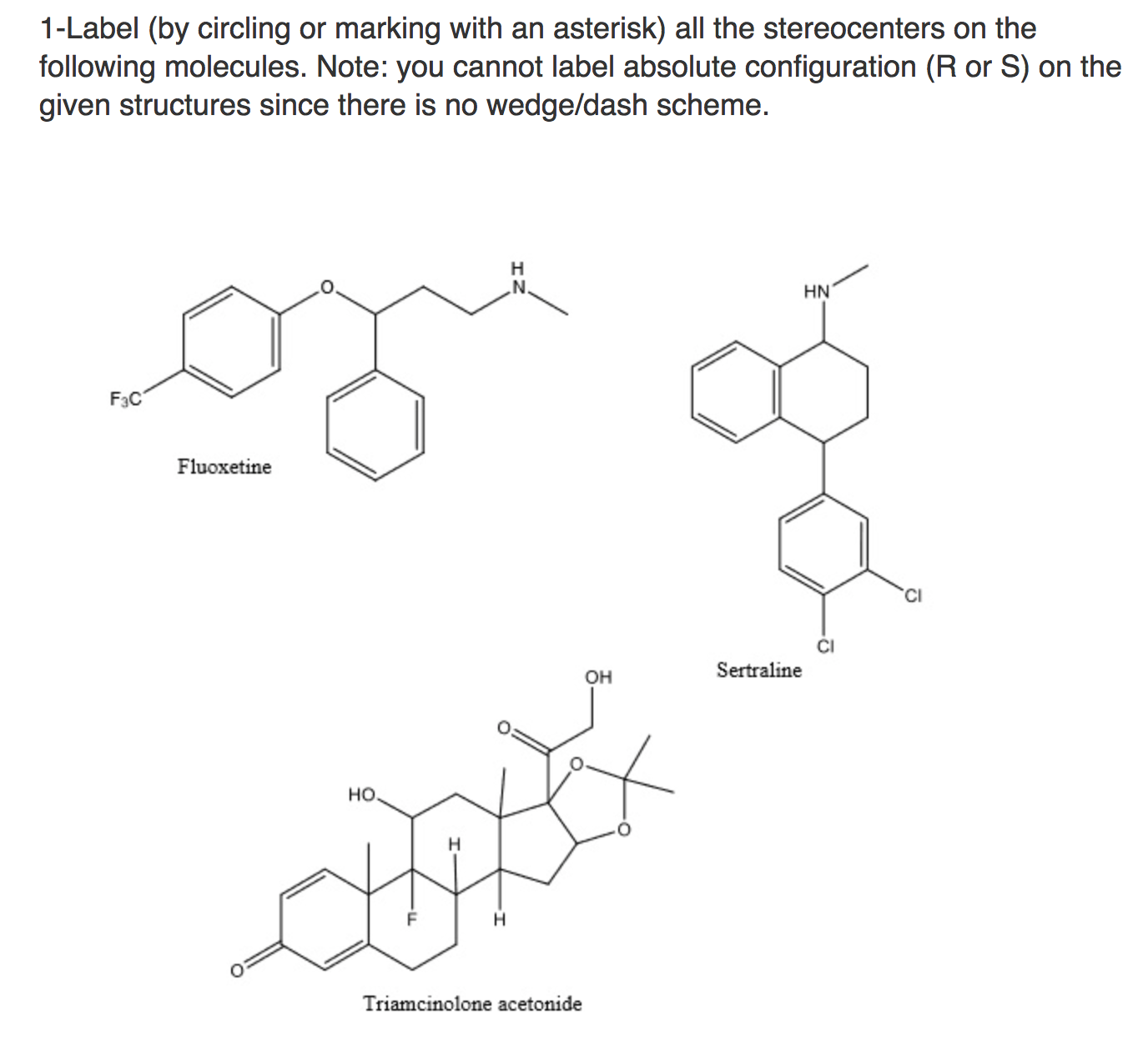 Solved Label (by circling or marking with an asterisk) all | Chegg.com