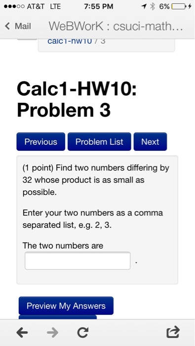 Solved Find two numbers differing by 32 whose product is as | Chegg.com