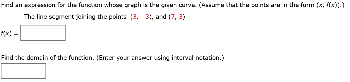 Solved Find An Expression For The Function Whose Graph Is 