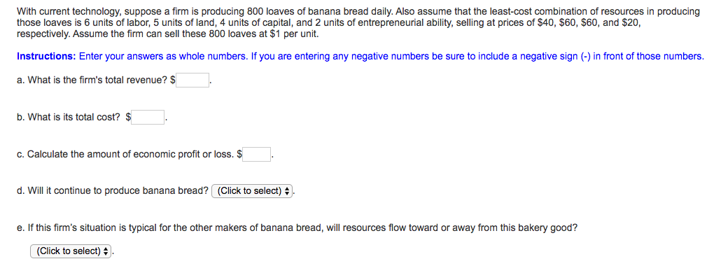 Solved With current technology, suppose a firm is producing | Chegg.com