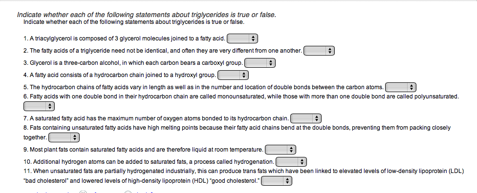Solved Indicate Whether Each Of The Following Statements