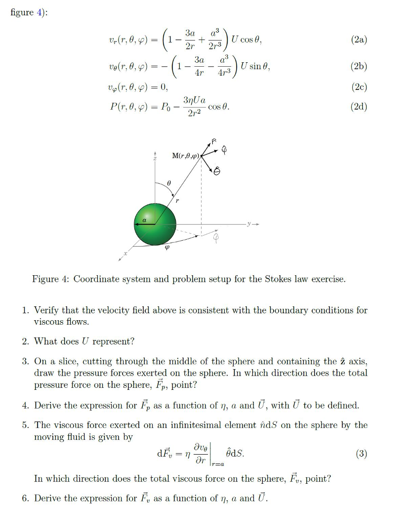 3 Stokes Law A viscous fluid flows around a | Chegg.com