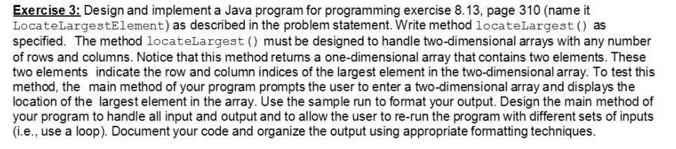 Solved exernethdonatastheo Exercise 3:Design and implement a | Chegg.com