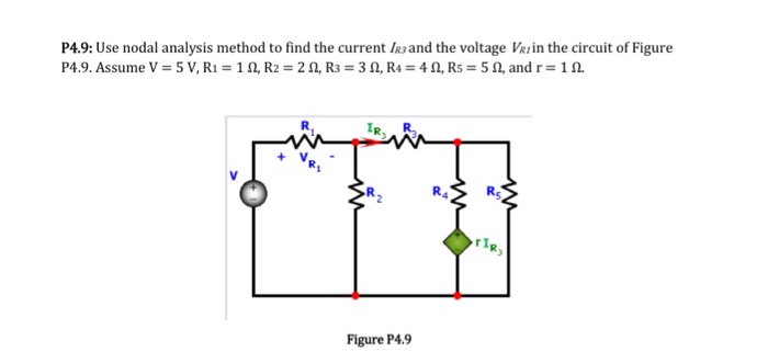 Solved Use nodal analysis method to find the current I_R3 | Chegg.com