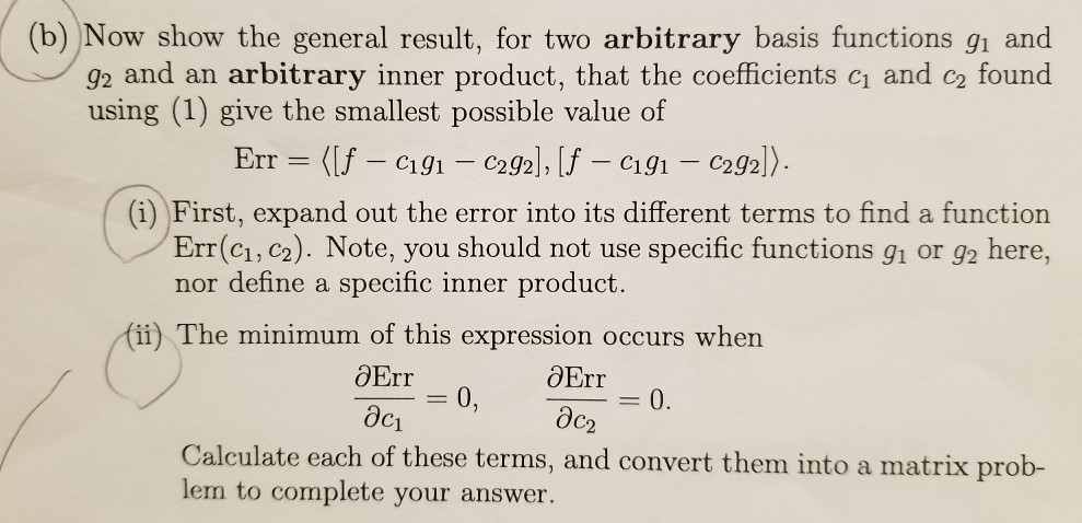 Solved Q4 Basis functions are sets of linearly independent | Chegg.com