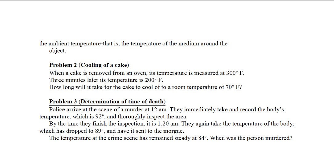 Solved Modeling with First Order Differential Equations | Chegg.com