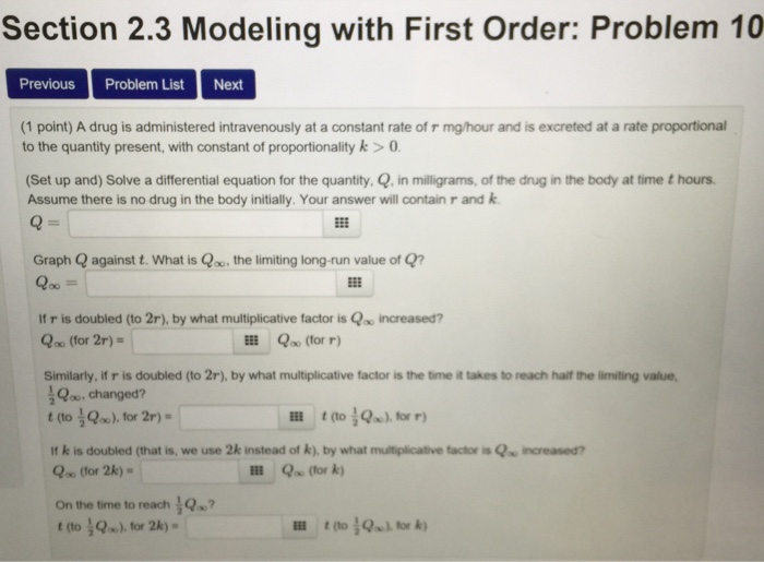 Solved Section 2 3 Modeling With First Order Problem 10