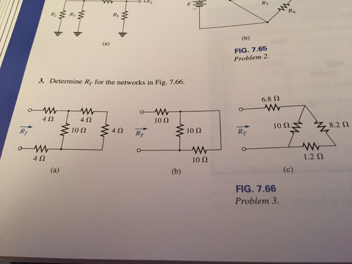 Solved Determine R_T for the networks in Fig. 7.66. | Chegg.com