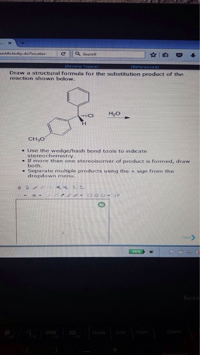 Solved Draw a structural formula for the substitution | Chegg.com