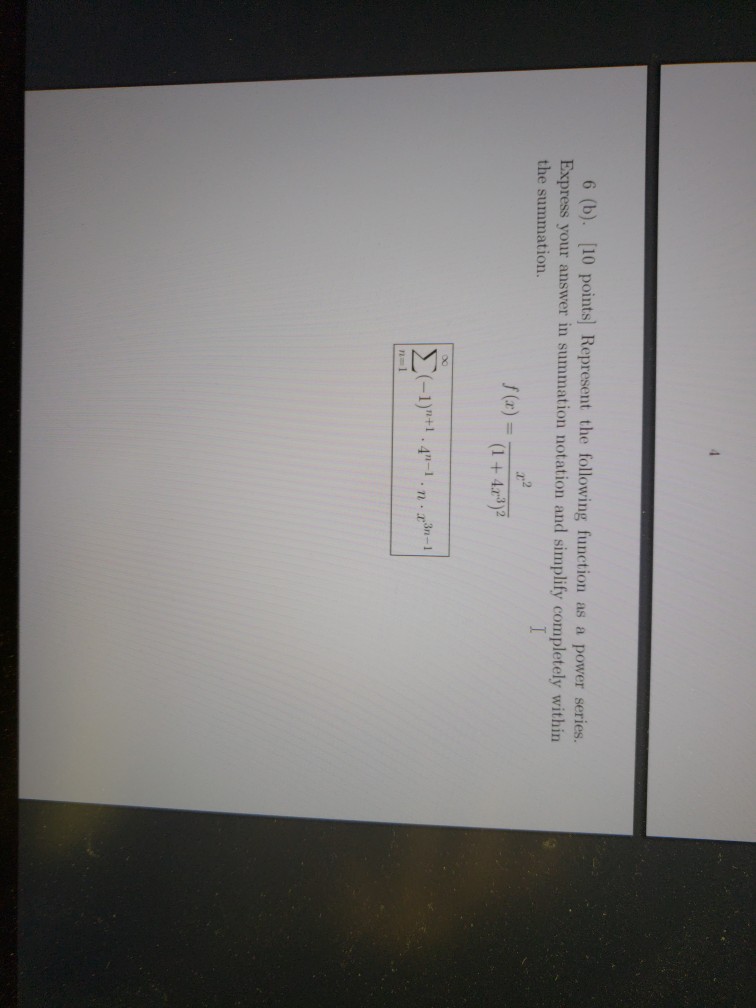 Solved 6 (b). 10 poi ints) Represent the following function | Chegg.com
