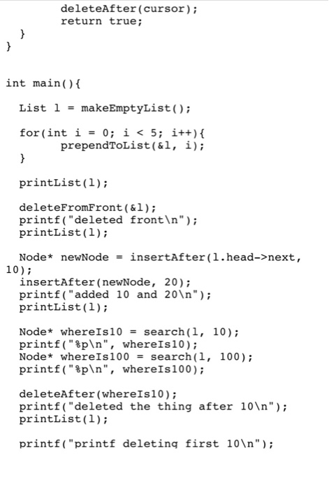 Solved In C Programming Using Aspects Of The Old Code