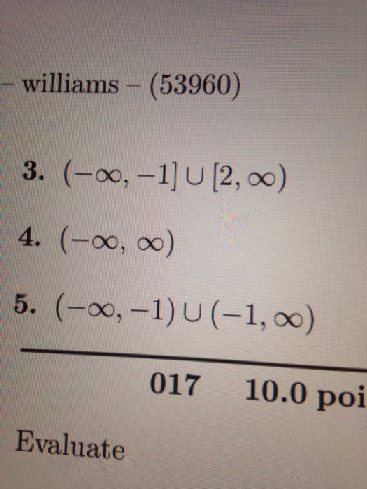 Solved 016 10.0 points Consider the function f(z) = z, ( | Chegg.com