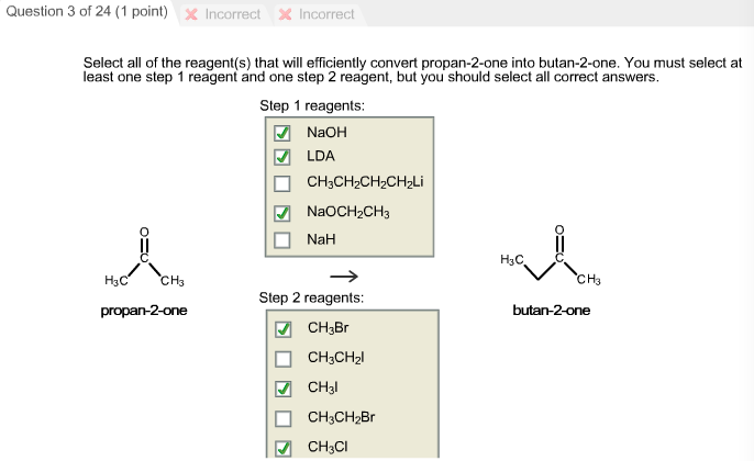 Solved Select all of the reagent(s) that will efficiently | Chegg.com