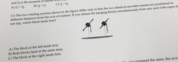 Solved The two rotating systems shown in the figure differ | Chegg.com