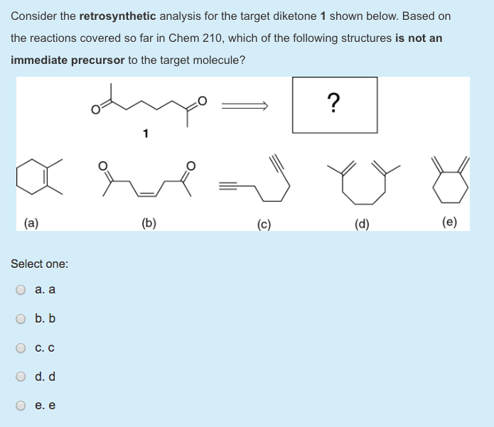 Solved Consider the retrosynthetic analysis for the target | Chegg.com