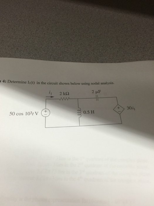 Solved Determine I1( t) in the circuit shown below using | Chegg.com