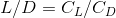 Solved Matlab: The lift-to-drag ratio is an indication | Chegg.com