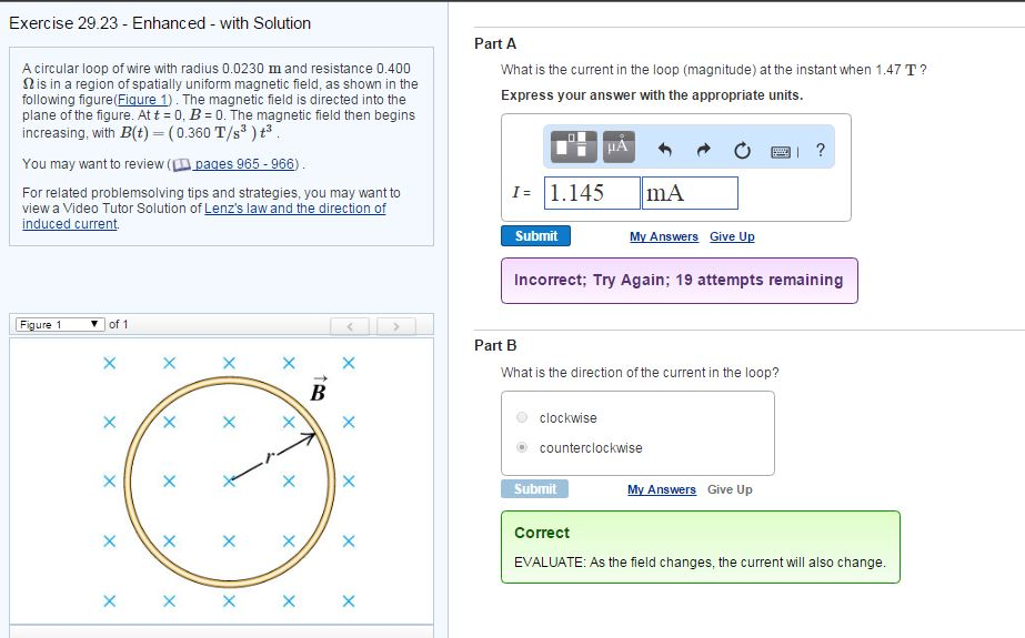 Solved A circular loop of wire with radius 0.0230 m and | Chegg.com