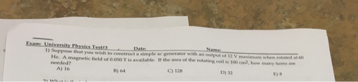Solved Suppose That You Wish To Construct A Simple Ac